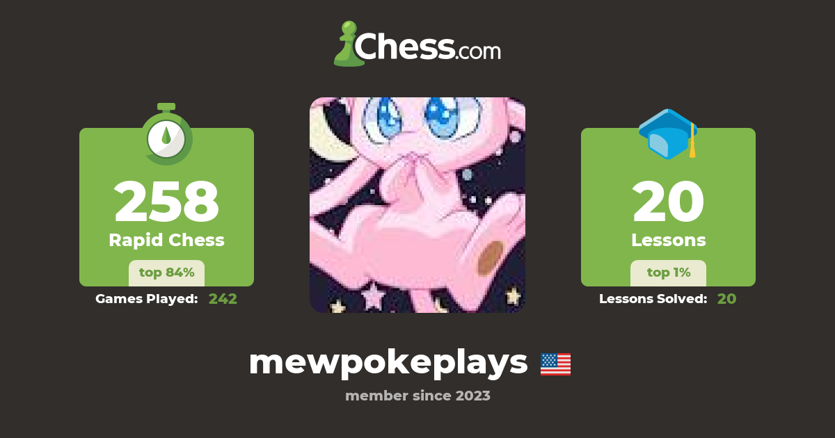 Mew poke Plays (mewpokeplays) - Chess Profile - Chess.com