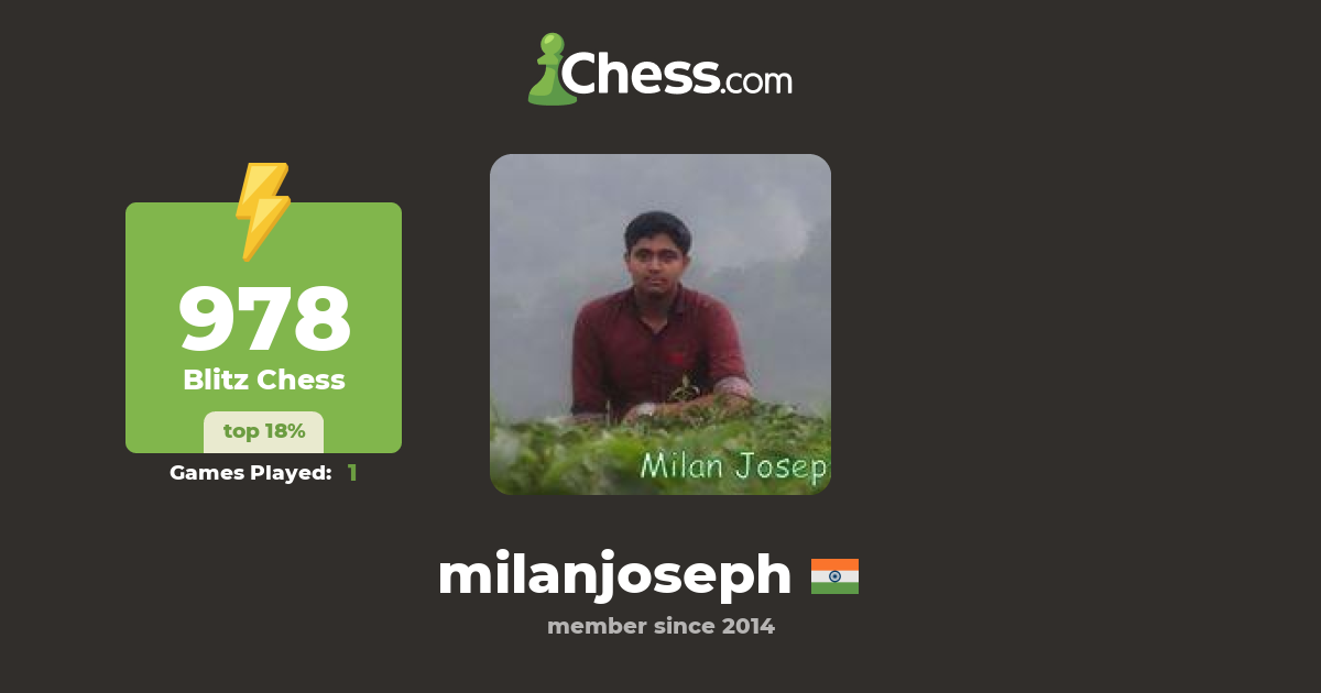 Milan Joseph (milanjoseph) - Chess Profile - Chess.com