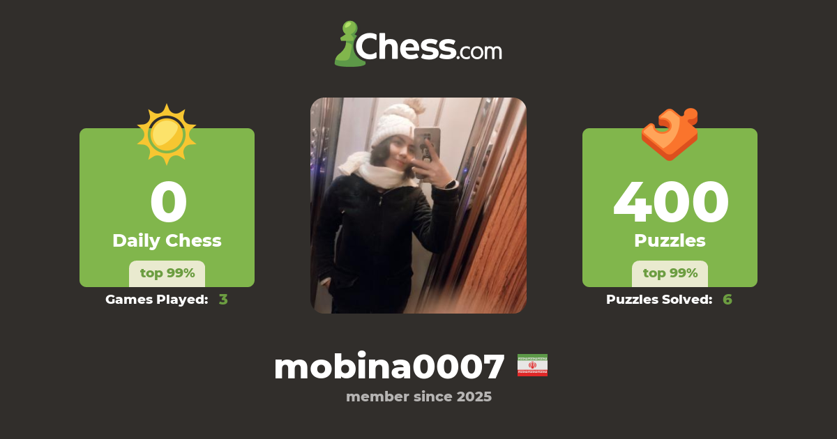 mobina heydarian (mobina0007) - Chess Profile - Chess.com