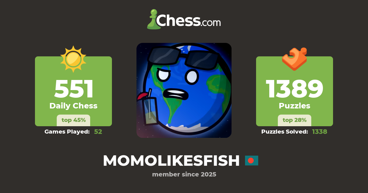 Free Palestine 🇵🇸🇵🇸 (MOMOLIKESFISH) - Chess Profile - Chess.com