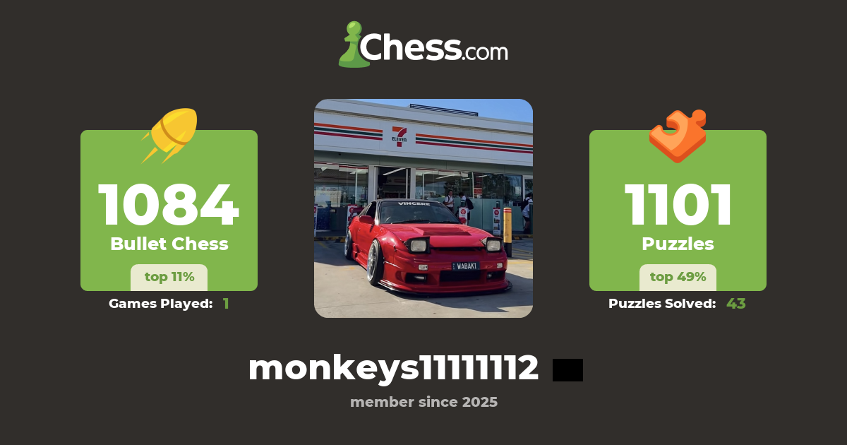 monkeys11111112 - Chess Profile - Chess.com