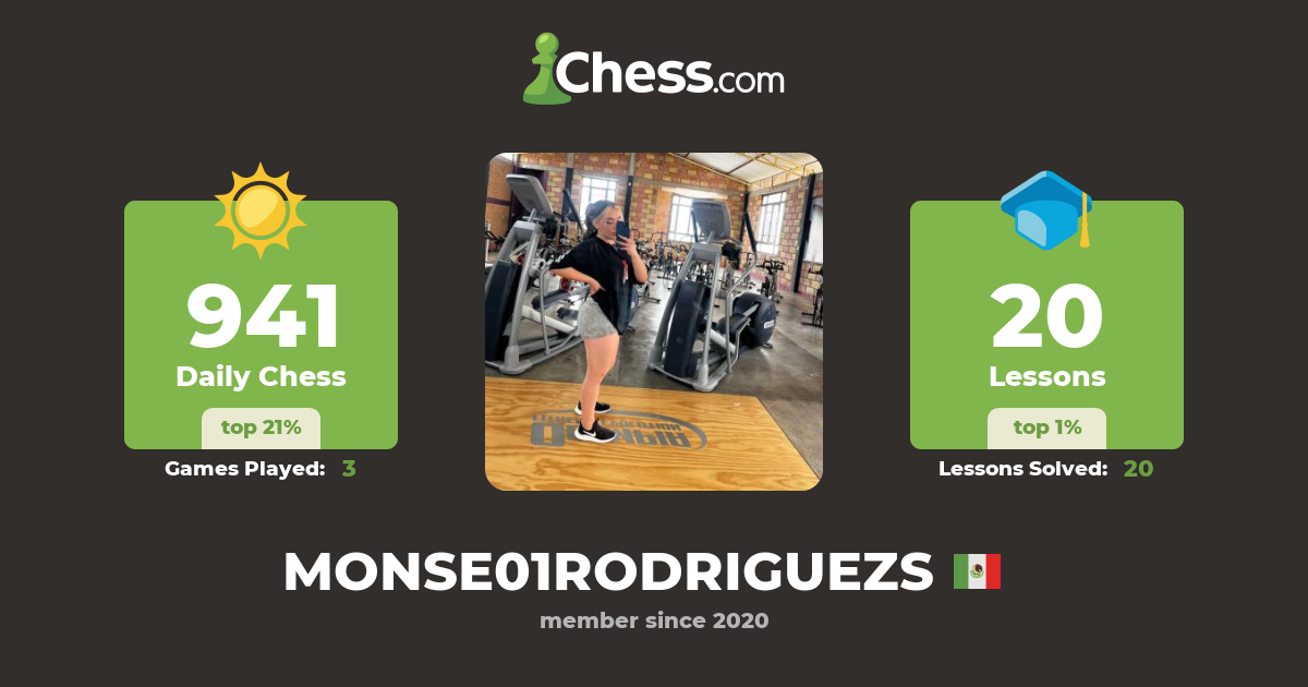 Monse🥰 ️🥺 Rodriguez😊🥺 ️ (MONSE01RODRIGUEZS) - Chess Profile - Chess.com