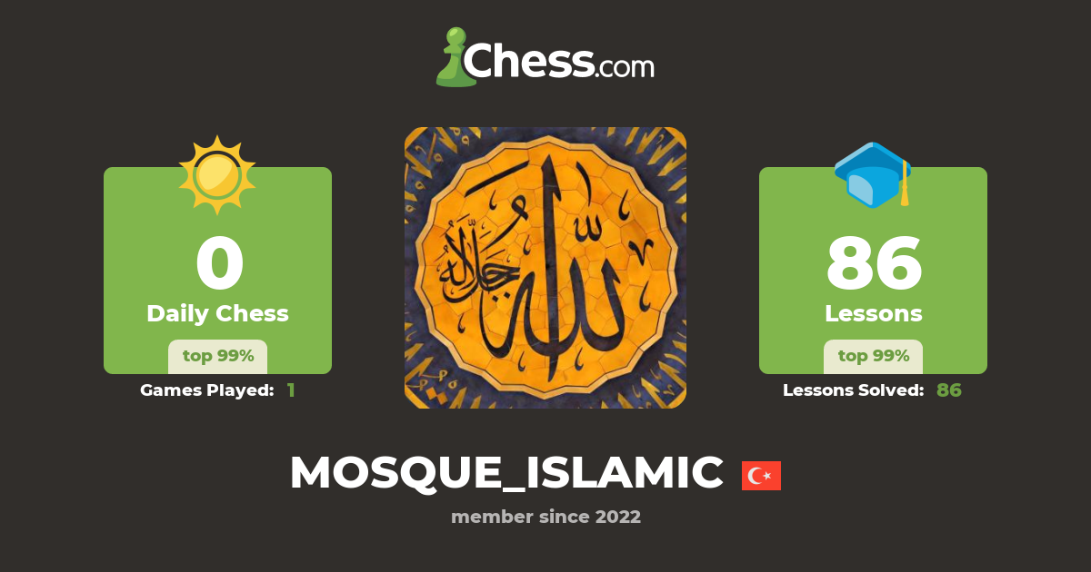 MOSQUE_ISLAMIC - Chess Profile - Chess.com
