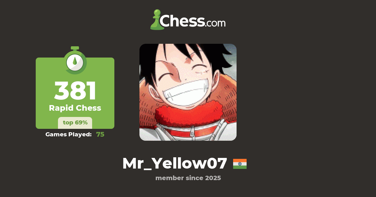 Mr_Yellow07 - Chess Profile - Chess.com