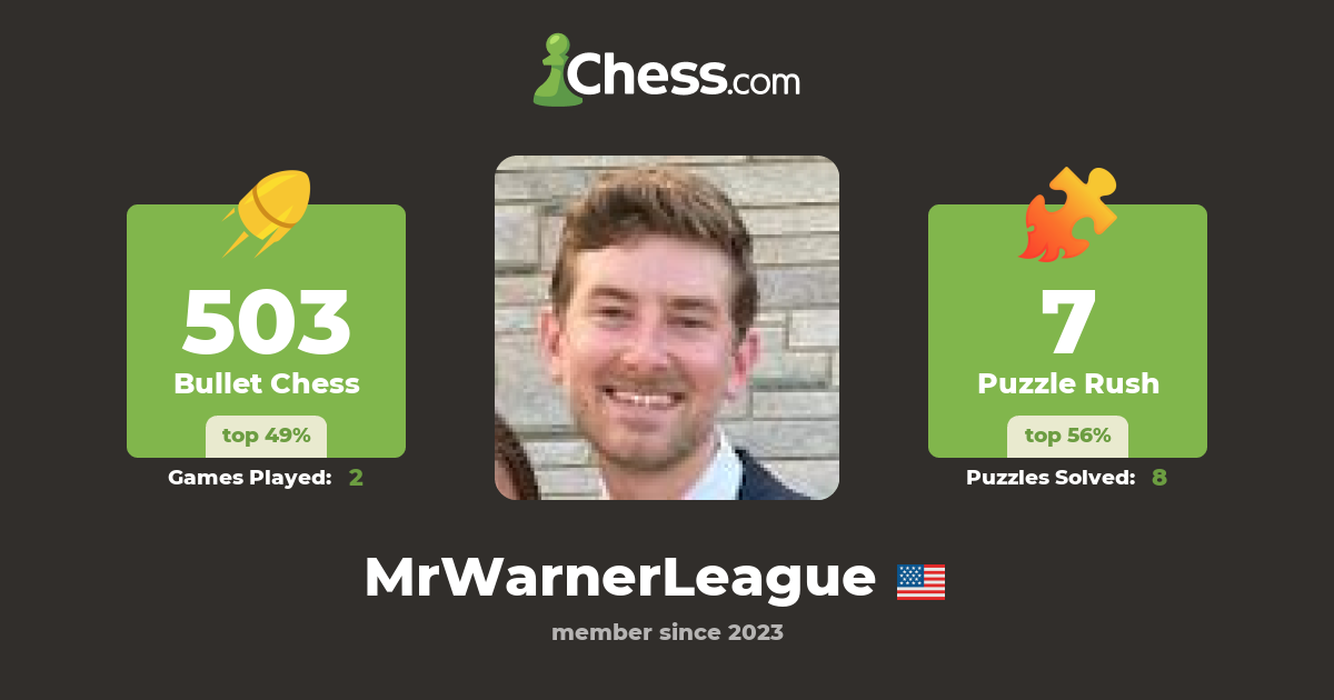 Jordan Warner (MrWarnerLeague) - Chess Profile - Chess.com