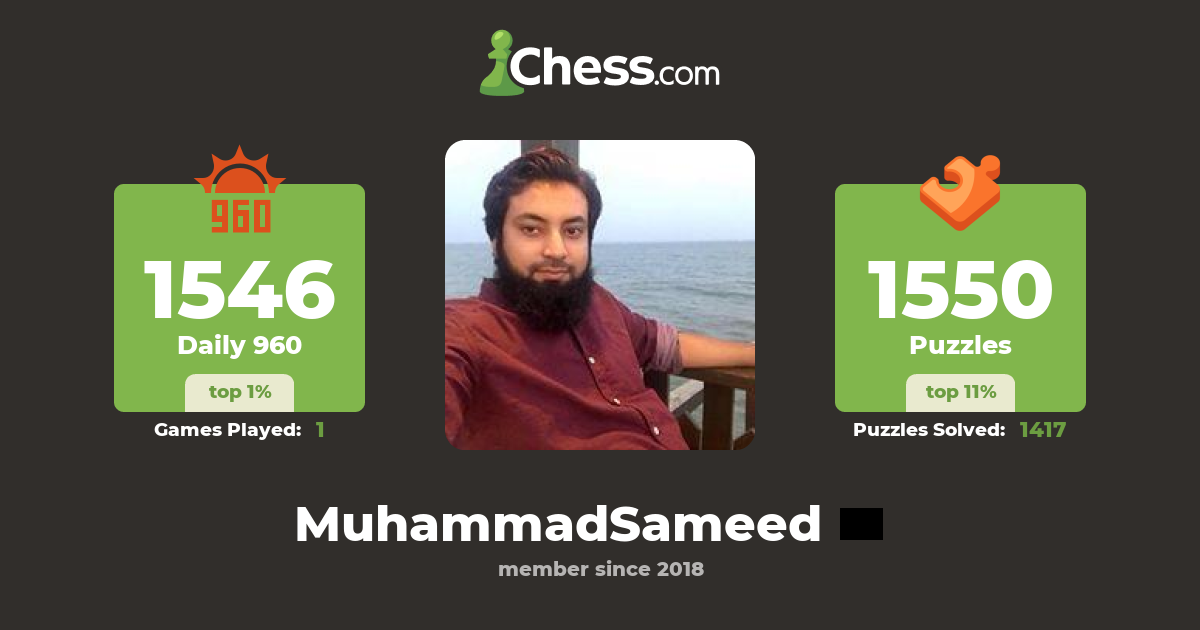 Sameed (MuhammadSameed) - Chess Profile - Chess.com