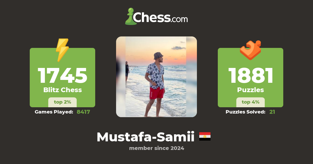 Mustafa Sami (Mustafa-Samii) - Chess Profile - Chess.com
