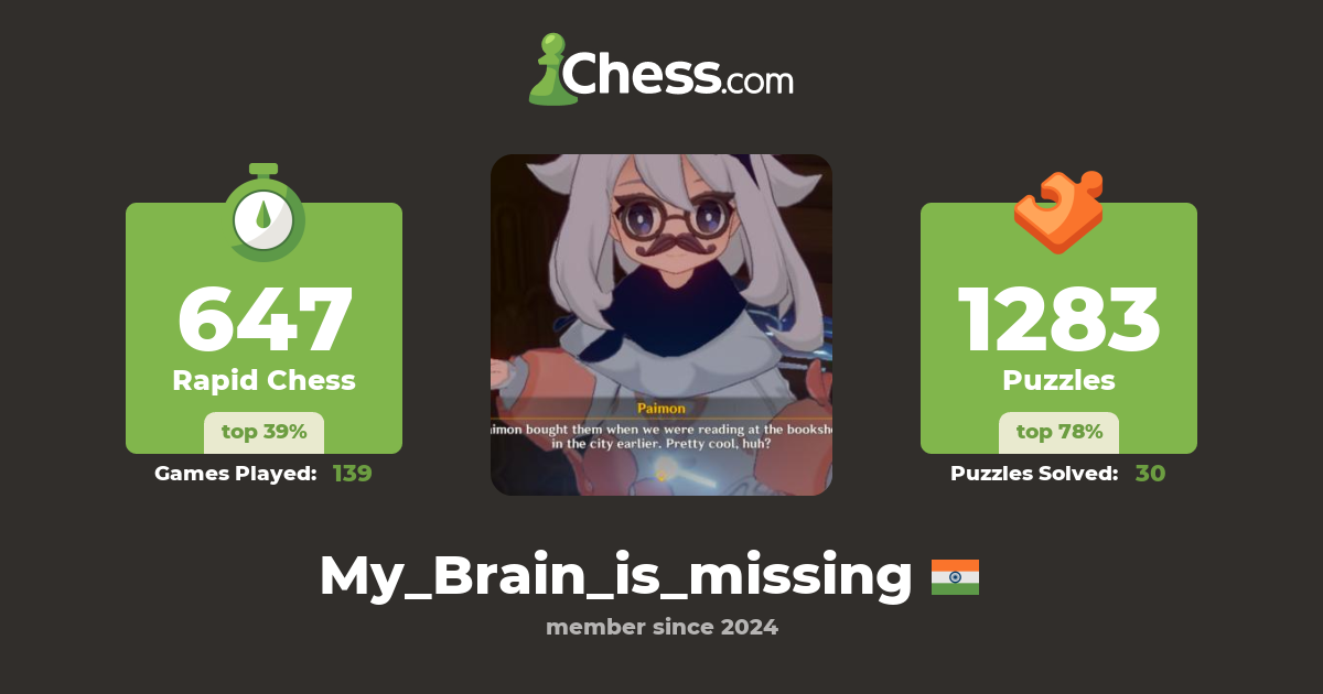 My_Brain_is_missing - Chess Profile - Chess.com