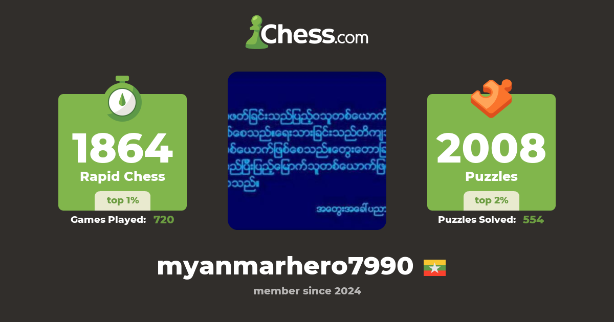 new hero (myanmarhero7990) - Chess Profile - Chess.com