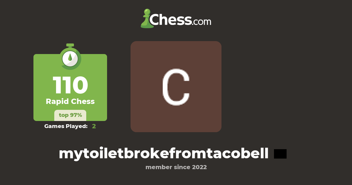 Calvin Roach (mytoiletbrokefromtacobell) - Chess Profile - Chess.com