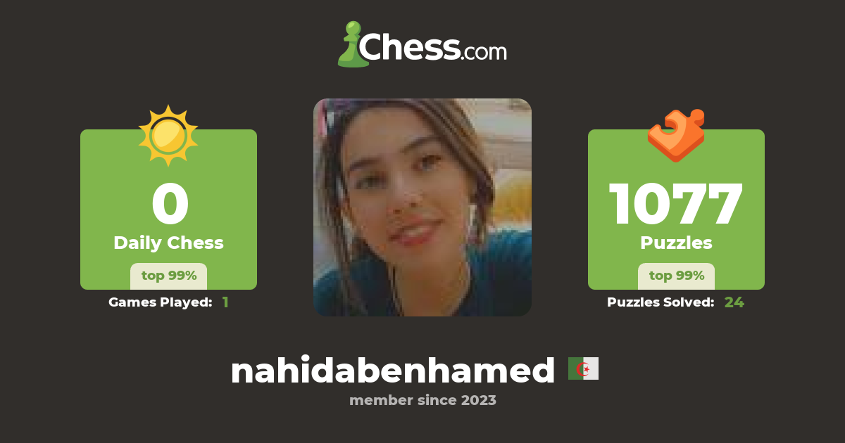 Nahida Ben hamed (nahidabenhamed) - Chess Profile - Chess.com