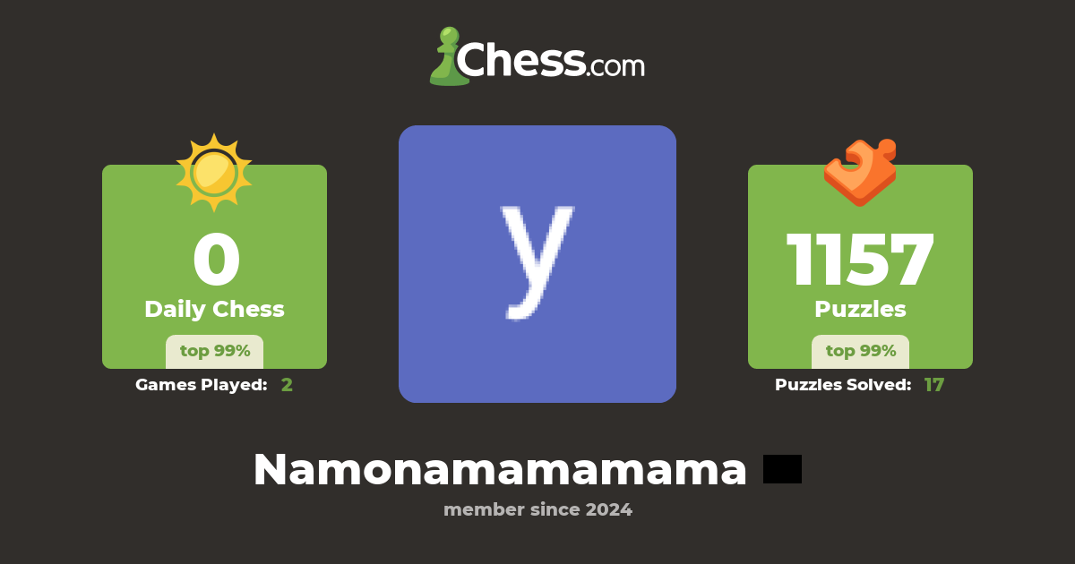 yuvan ghate (Namonamamamama) - Chess Profile - Chess.com