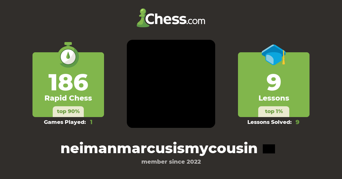 neimanmarcusismycousin - Chess Profile - Chess.com