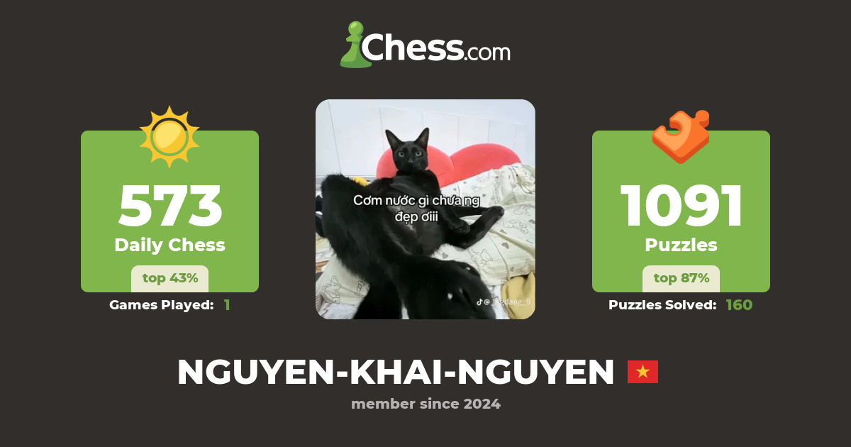 Khải Nguyên Nguyễn (NGUYEN-KHAI-NGUYEN) - Chess Profile - Chess.com