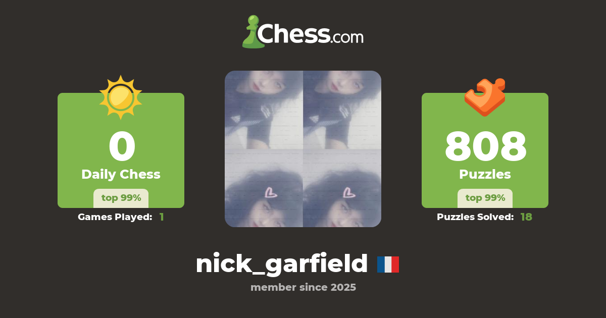Nick Alviera (nick_garfield) - Chess Profile - Chess.com