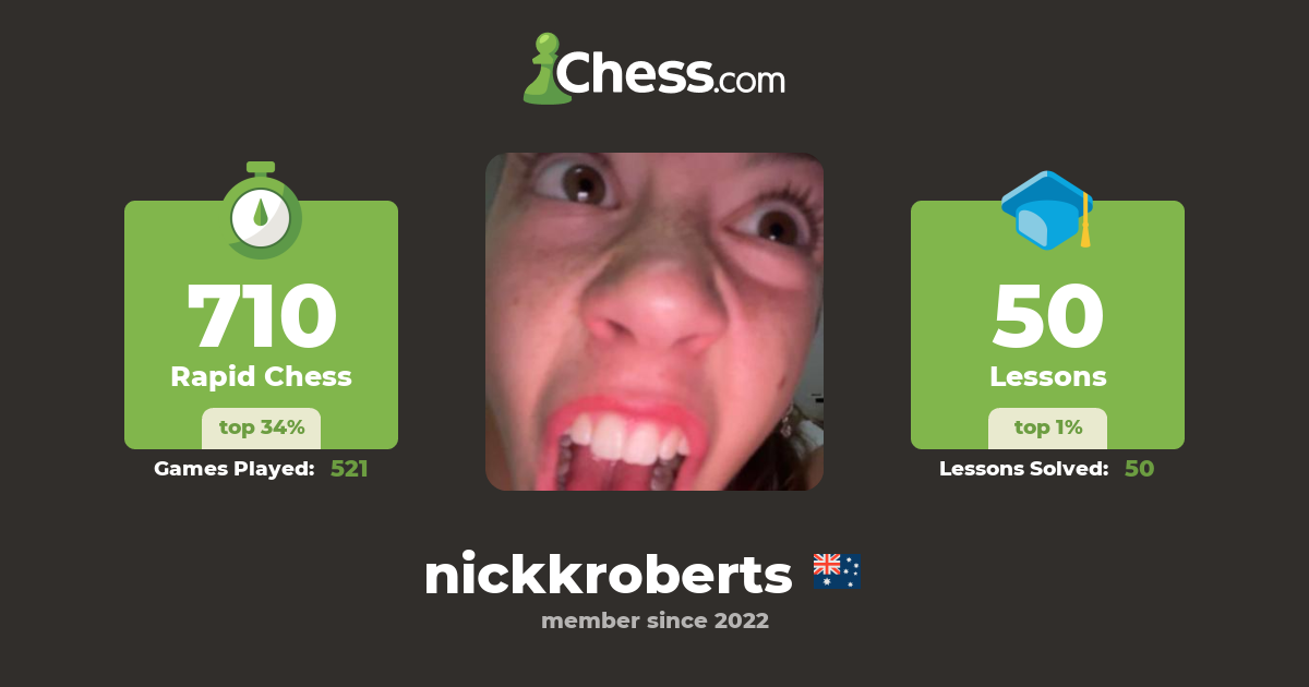 Nick Roberts (nickkroberts) - Chess Profile - Chess.com