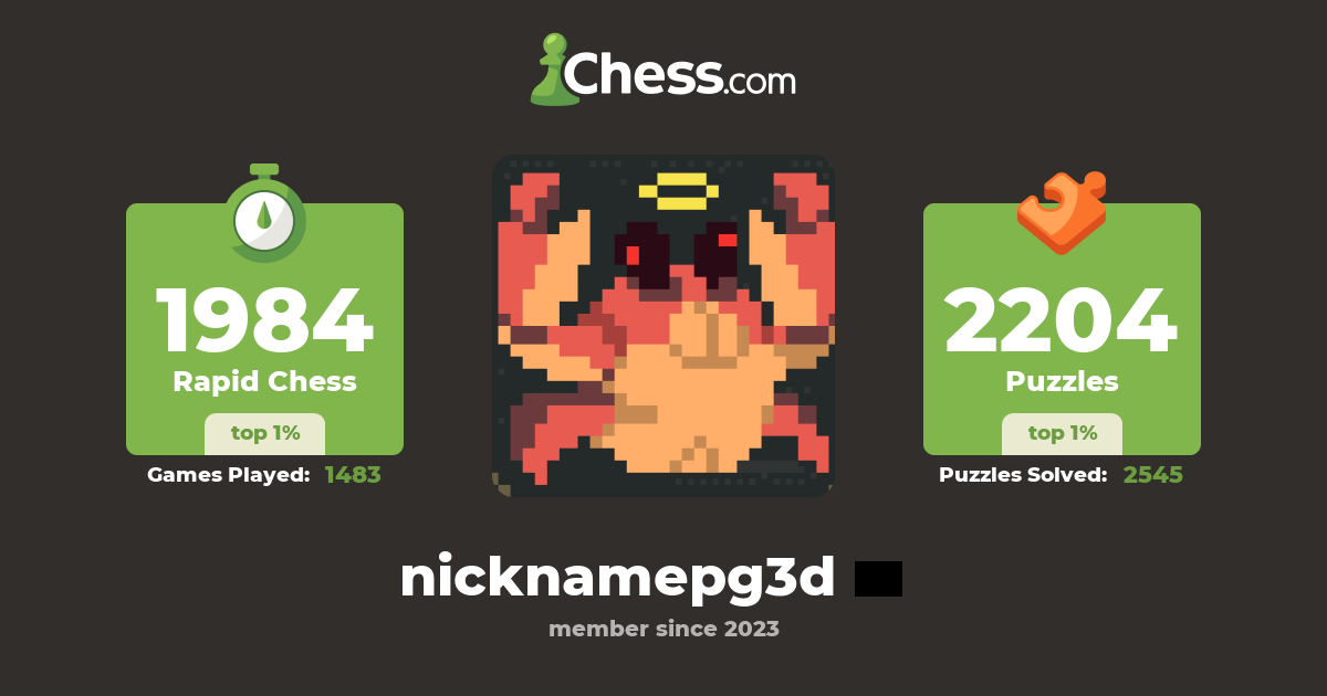 nicknamepg3d - Chess Profile - Chess.com