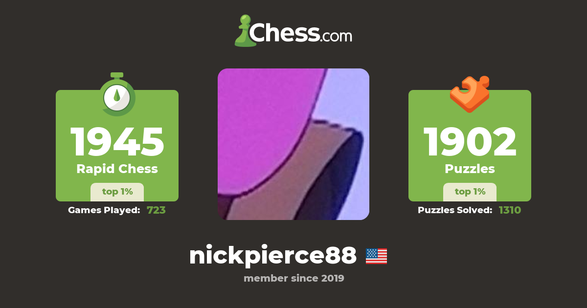 Nicholas Pierce (nickpierce88) - Chess Profile - Chess.com