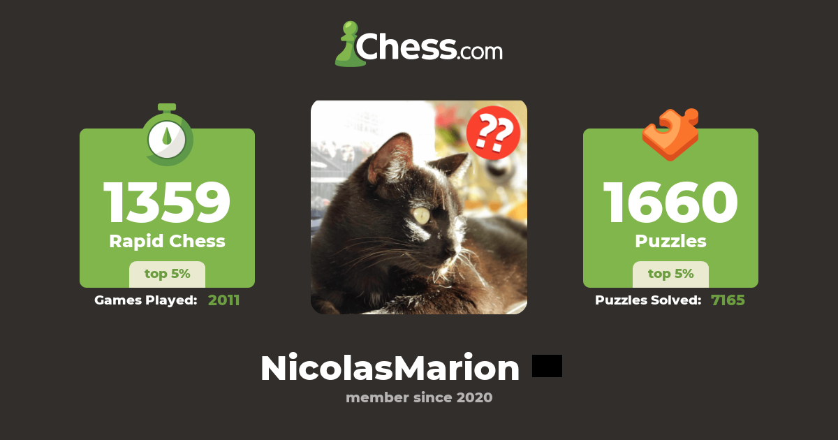 Nicolas Marion (NicolasMarion) - Chess Profile - Chess.com