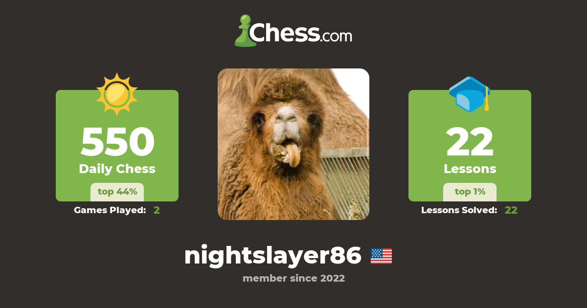 nightslayer 86 (nightslayer86) - Chess Profile - Chess.com