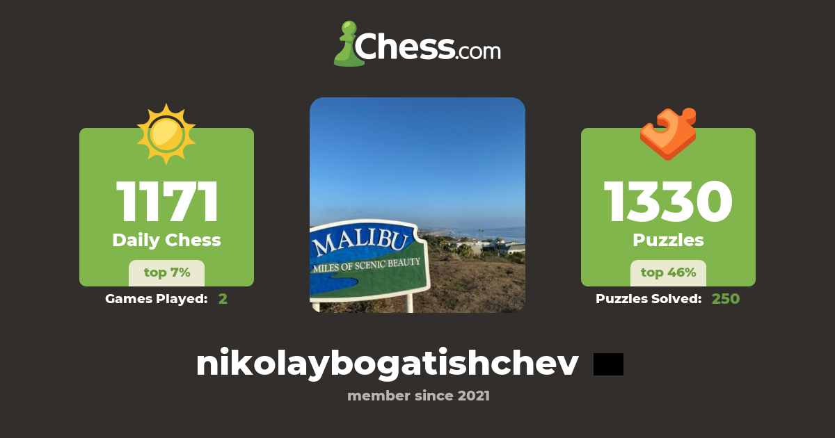 Nikolay Bogatishchev (nikolaybogatishchev) - Chess Profile - Chess.com