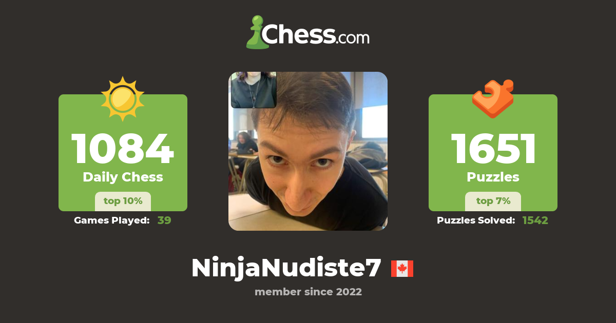 NinjaNudiste7 - Chess Profile - Chess.com