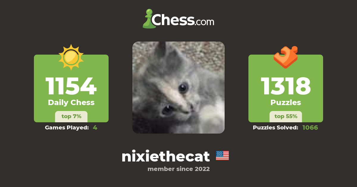 Nixie TheCat (nixiethecat) - Chess Profile - Chess.com