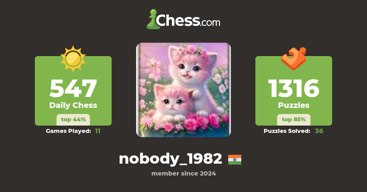 Raja (nobody_1982) - Chess Profile - Chess.com