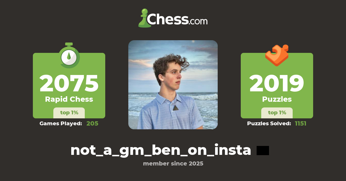 not_a_gm_ben_on_insta - Chess Profile - Chess.com