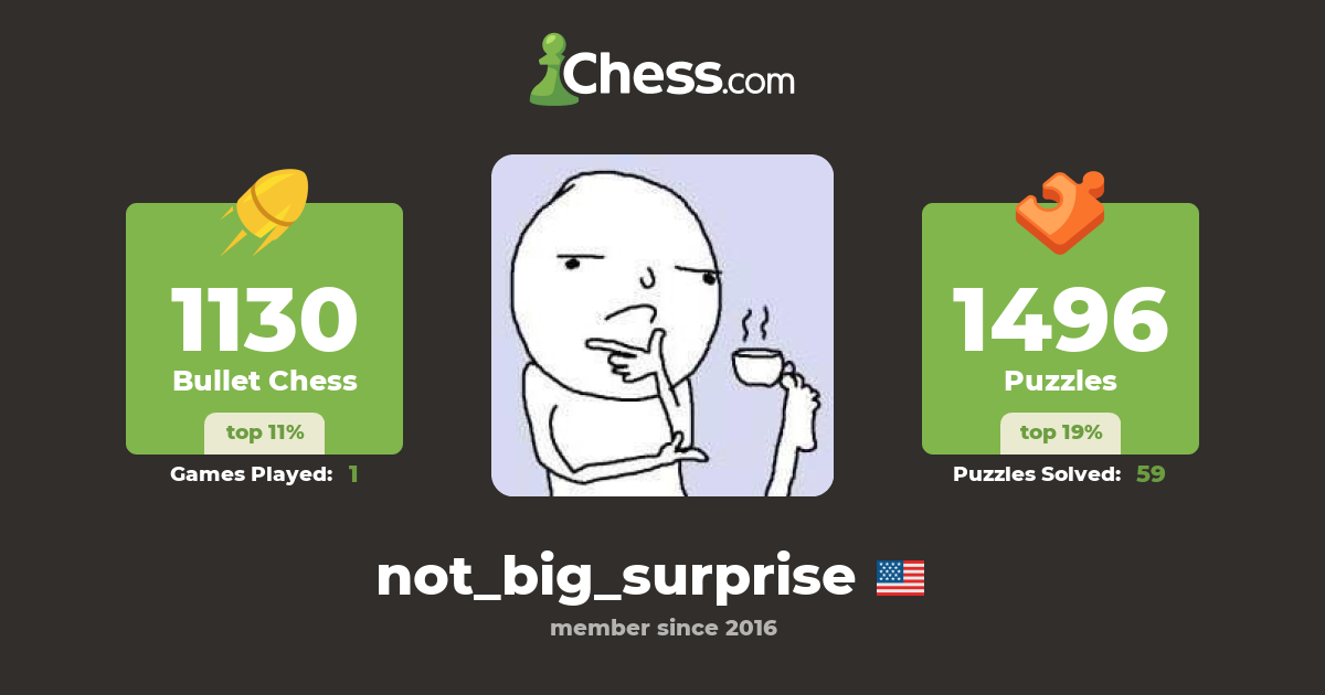 not_big_surprise - Chess Profile - Chess.com