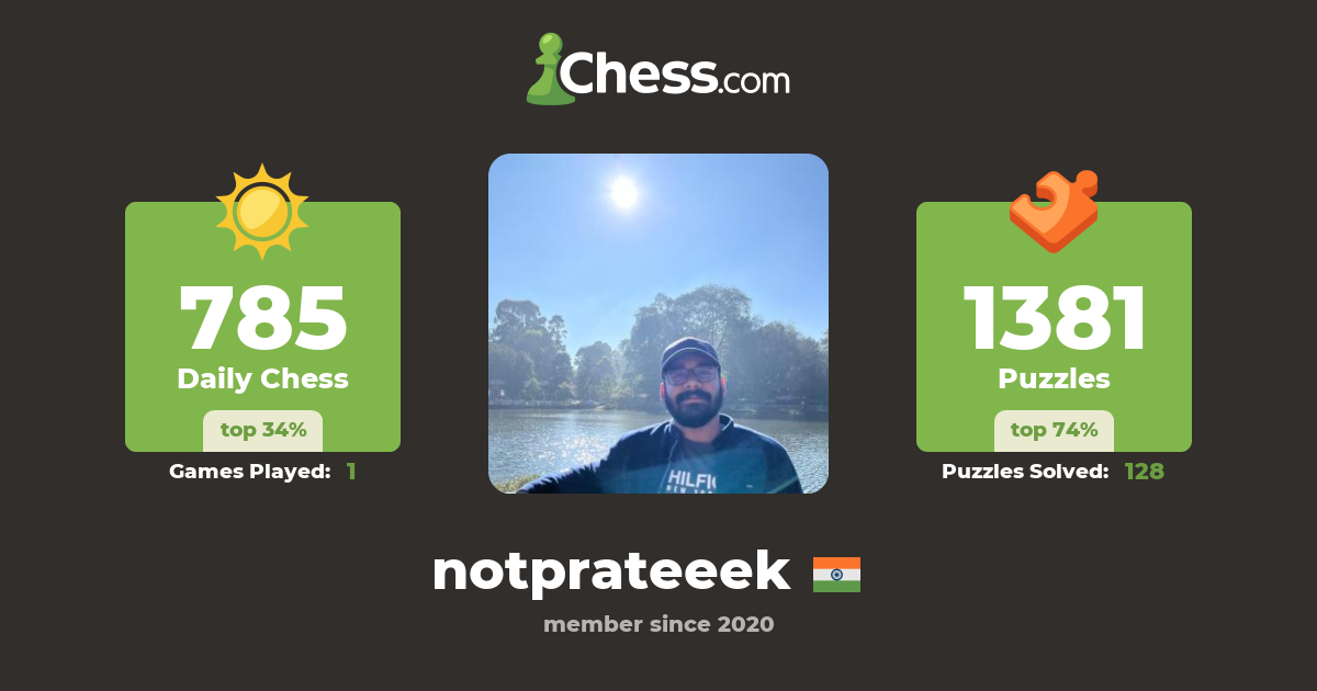 Prateek (notprateeek) - Chess Profile - Chess.com