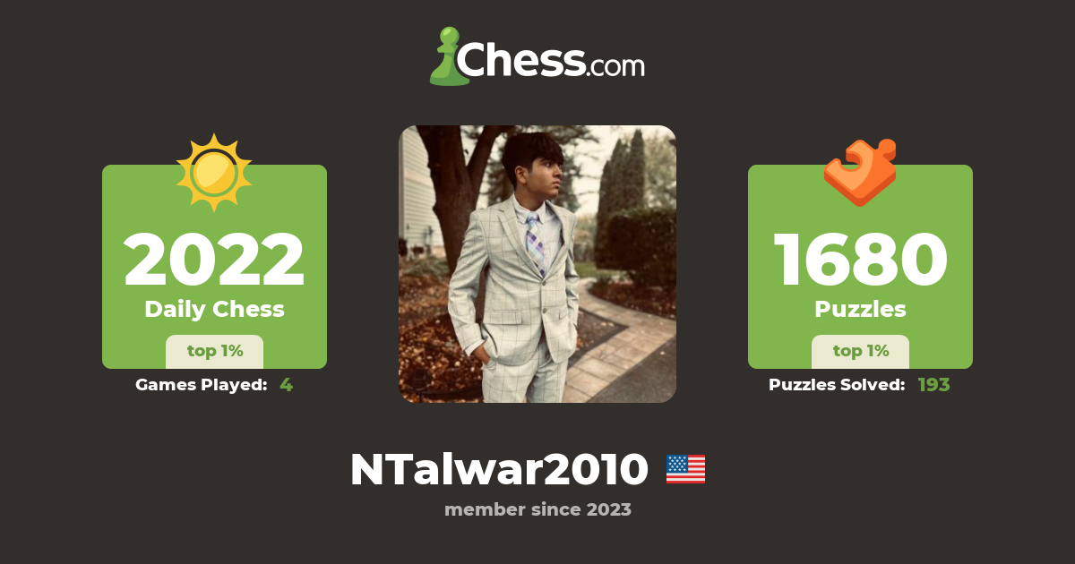 Neil Talwar (NTalwar2010) - Chess Profile - Chess.com