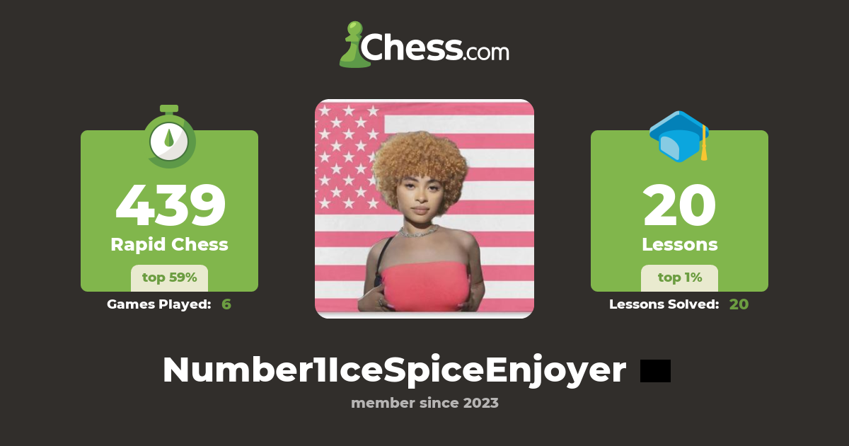 Ice Spice Lover (Number1IceSpiceEnjoyer) - Chess Profile - Chess.com