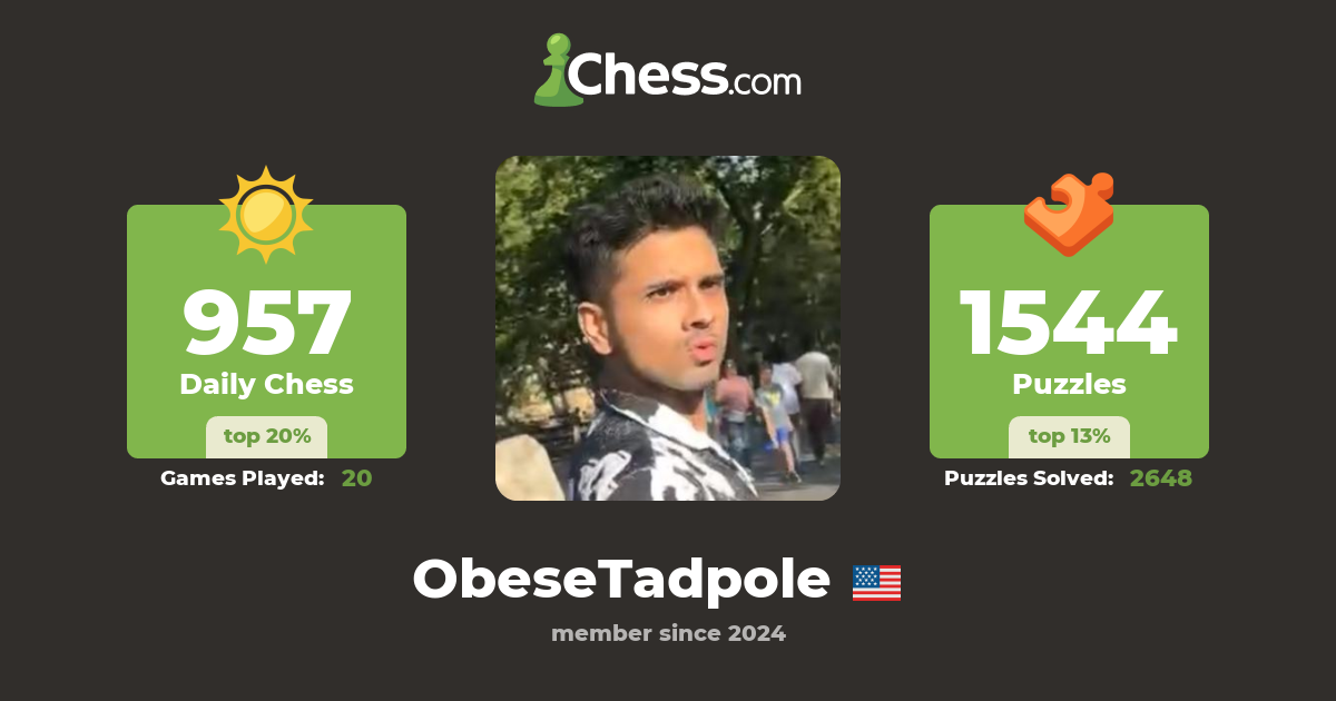 ObeseTadpole - Chess Profile - Chess.com