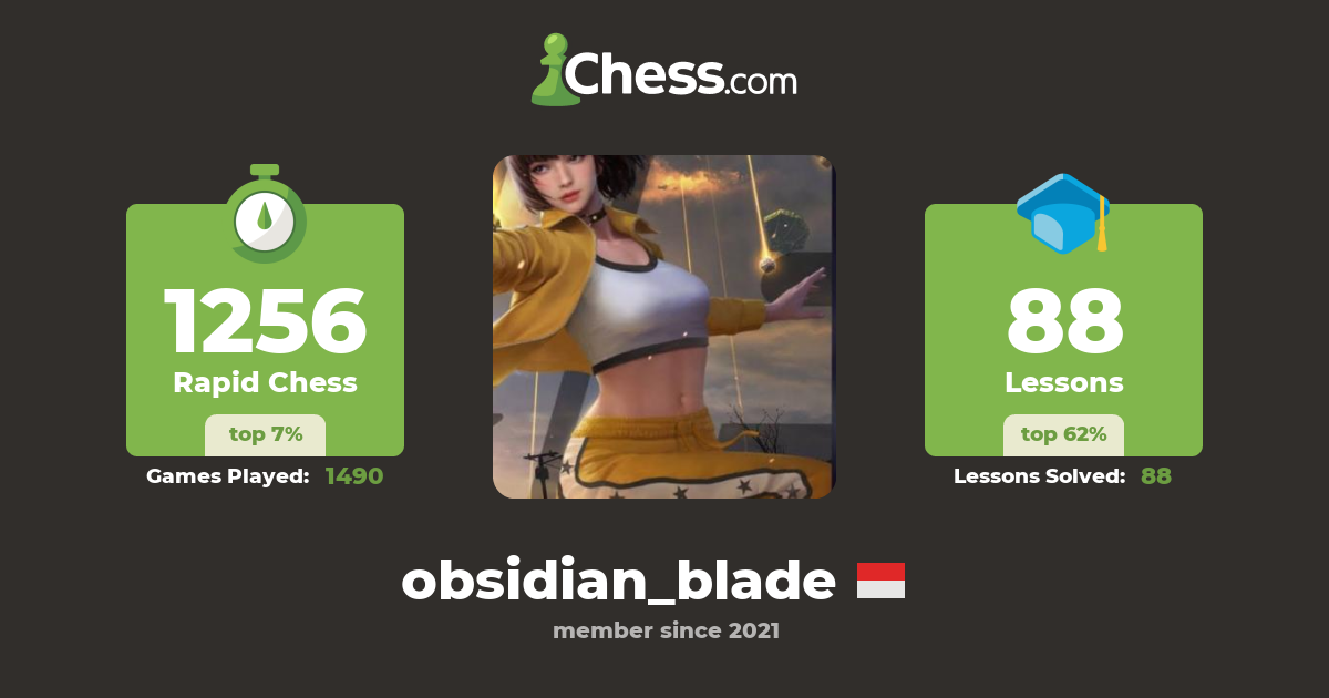 S V (obsidian_blade) - Chess Profile - Chess.com