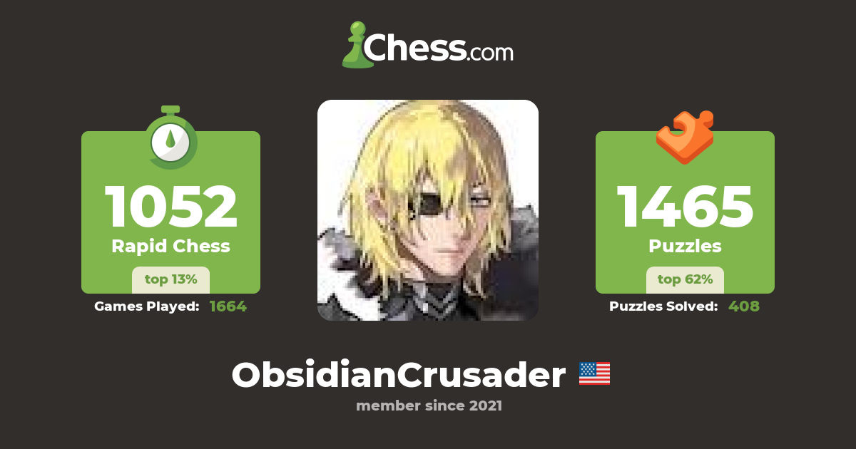 ObsidianCrusader - Chess Profile - Chess.com