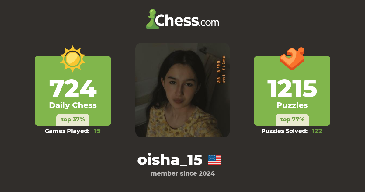 oisha_15 - Chess Profile - Chess.com