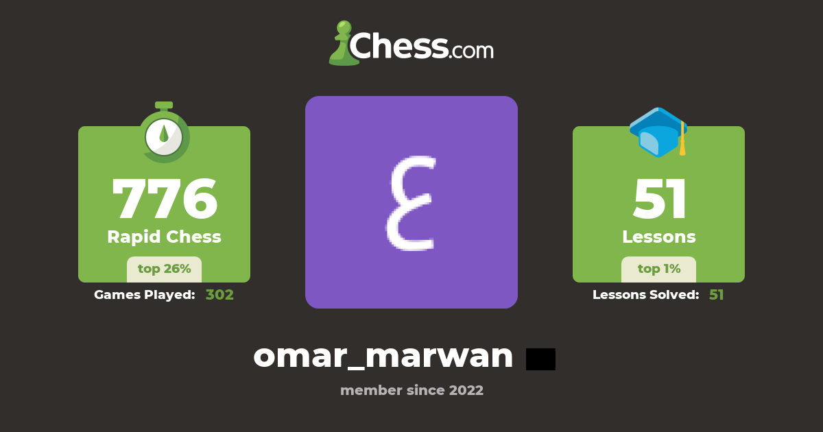 عمر مروان (omar_marwan) - Chess Profile - Chess.com