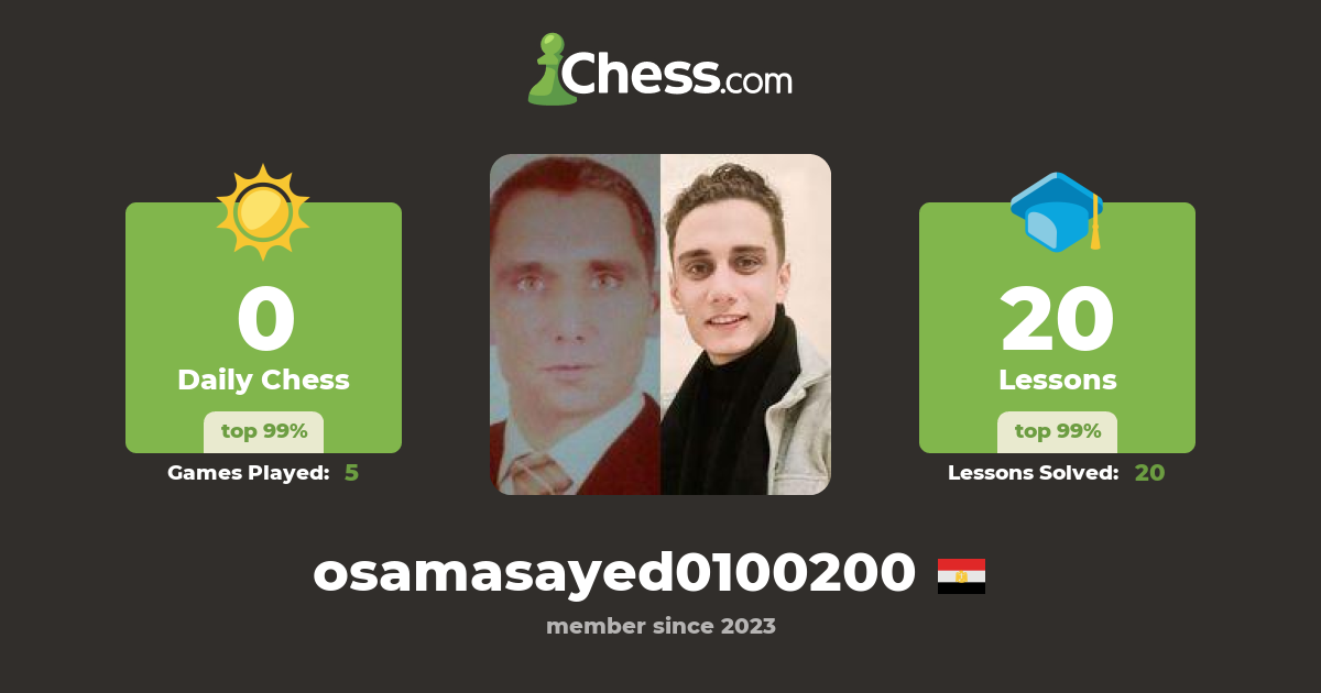 Osama Sayed (osamasayed0100200) - Chess Profile - Chess.com