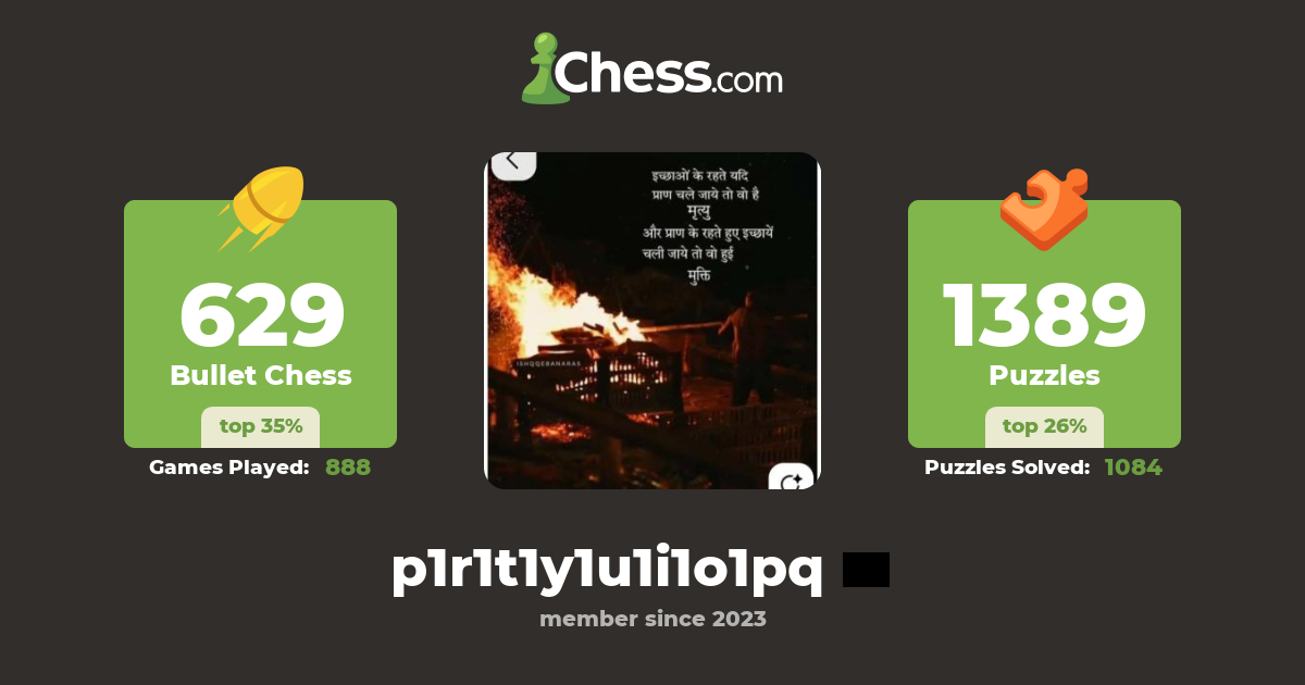 Prince's Paradise (p1r1t1y1u1i1o1pq) - Chess Profile - Chess.com