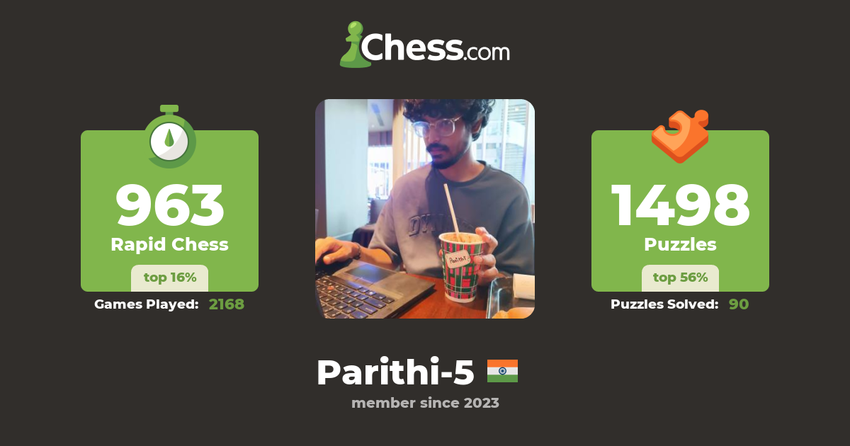 Parithiselvan J (Parithi-5) - Chess Profile - Chess.com