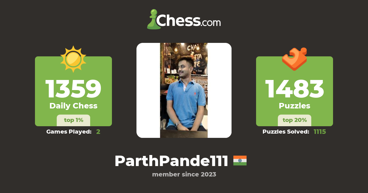 Parth Pande (ParthPande111) - Chess Profile - Chess.com