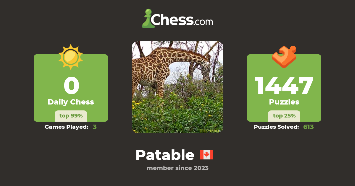 Oscar Gillespie (Patable) - Chess Profile - Chess.com