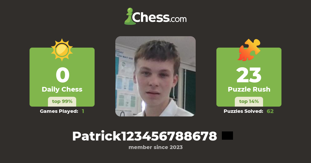 Patrick Lovell (Patrick123456788678) - Chess Profile - Chess.com