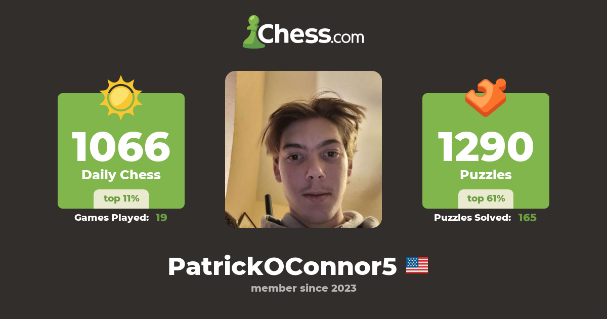 Patrick O'Connor (PatrickOConnor5) - Chess Profile - Chess.com