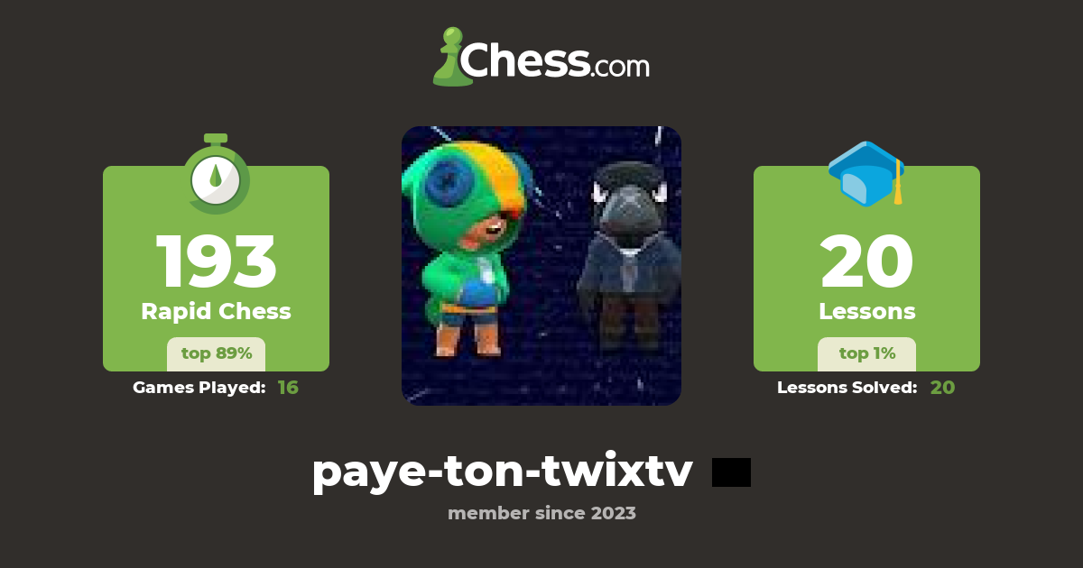 Paye-ton-Twix Tv (paye-ton-twixtv) - Chess Profile - Chess.com