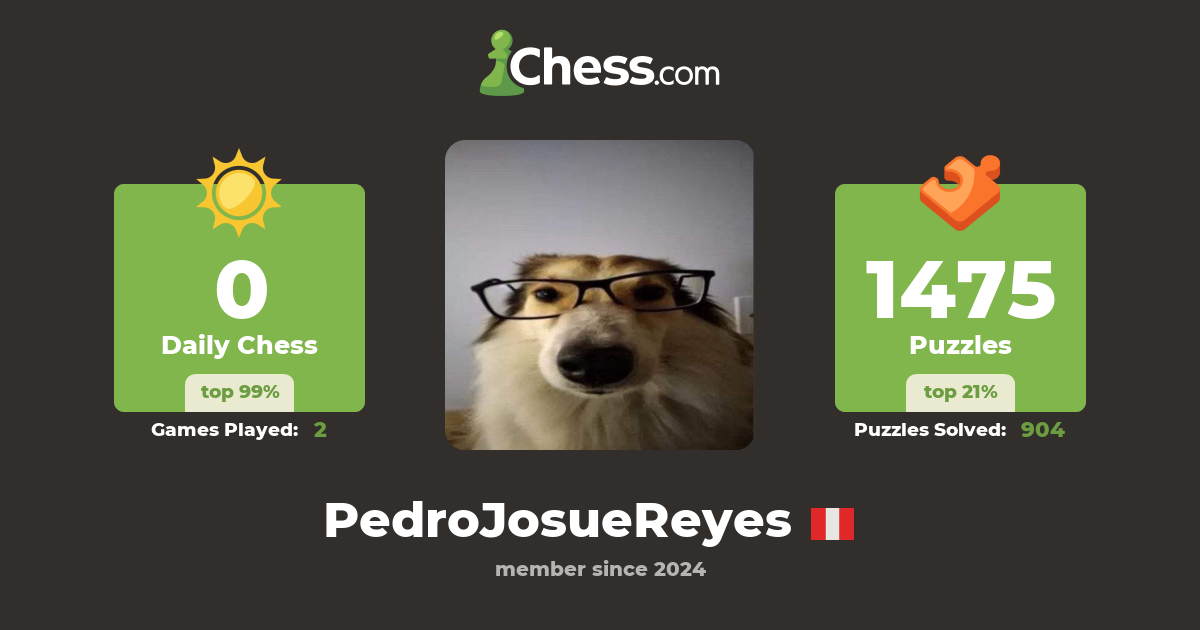 Pedro J. Reyes (PedroJosueReyes) - Chess Profile - Chess.com