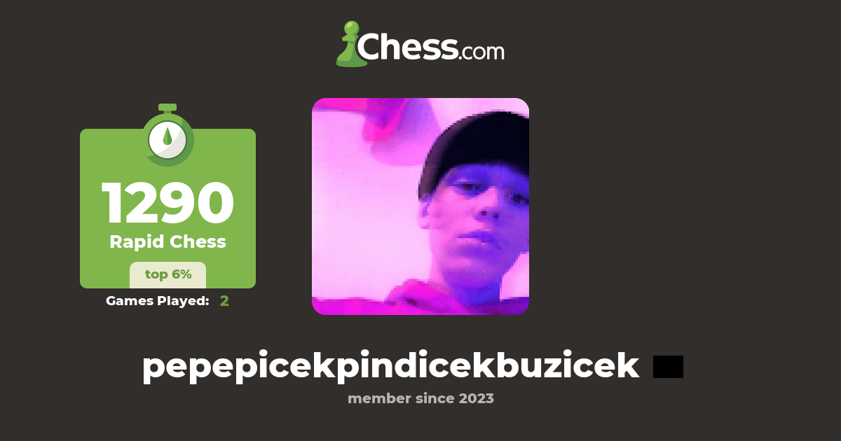 pepe Šprincl (pepepicekpindicekbuzicek) - Chess Profile - Chess.com