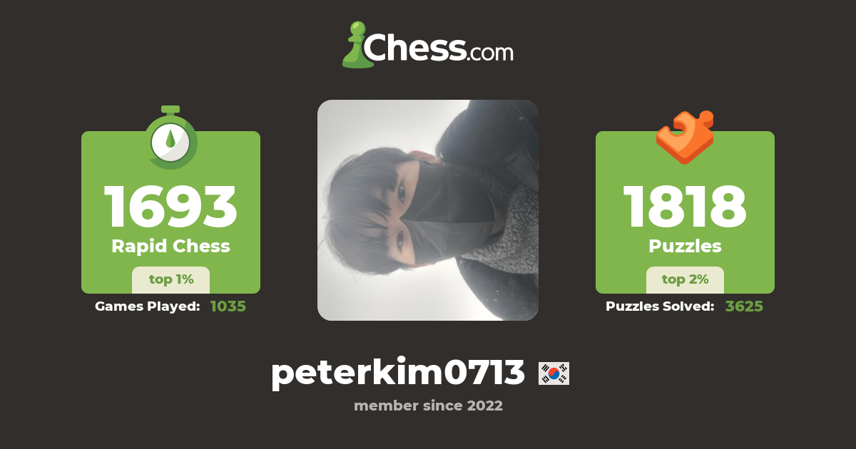 형찬 김 (peterkim0713) - Chess Profile - Chess.com