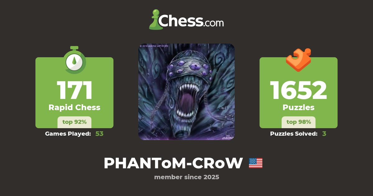 Logan Caminero (PHANToM-CRoW) - Chess Profile - Chess.com